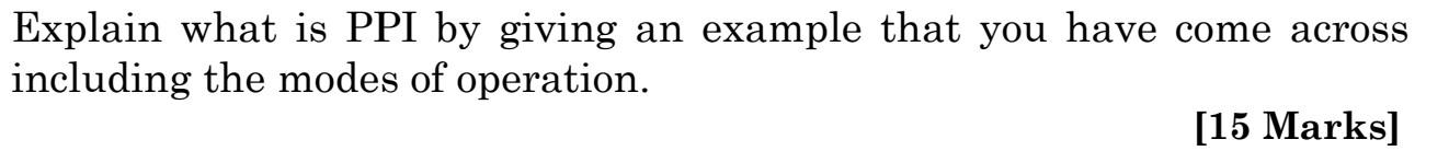 Solved Explain what is PPI by giving an example that you | Chegg.com