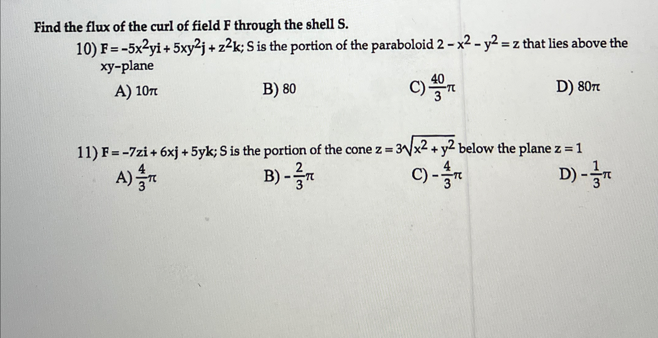 Solved Find the flux of the curl of field F ﻿through the | Chegg.com