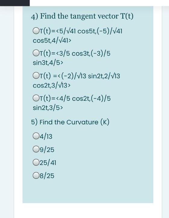 Solved For the given vector-valued function: r(t) = 2sin | Chegg.com
