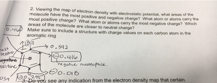 Solved 2. Viewing the map of electron density with | Chegg.com