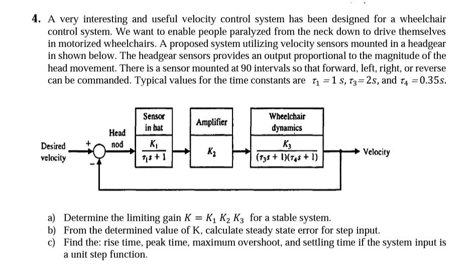 4. A very interesting and useful velocity control | Chegg.com