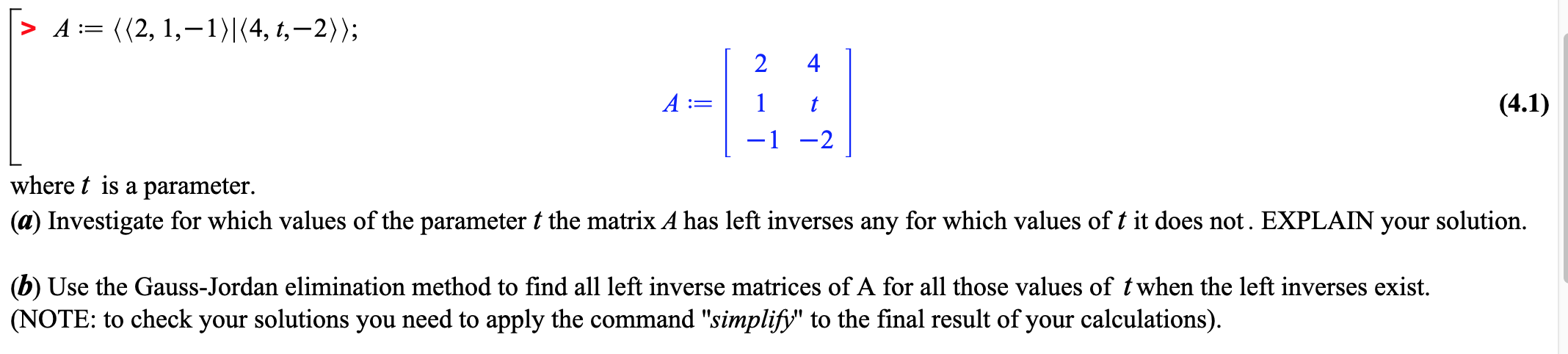Solved where t ﻿is a parameter.(a) ﻿Investigate for which | Chegg.com