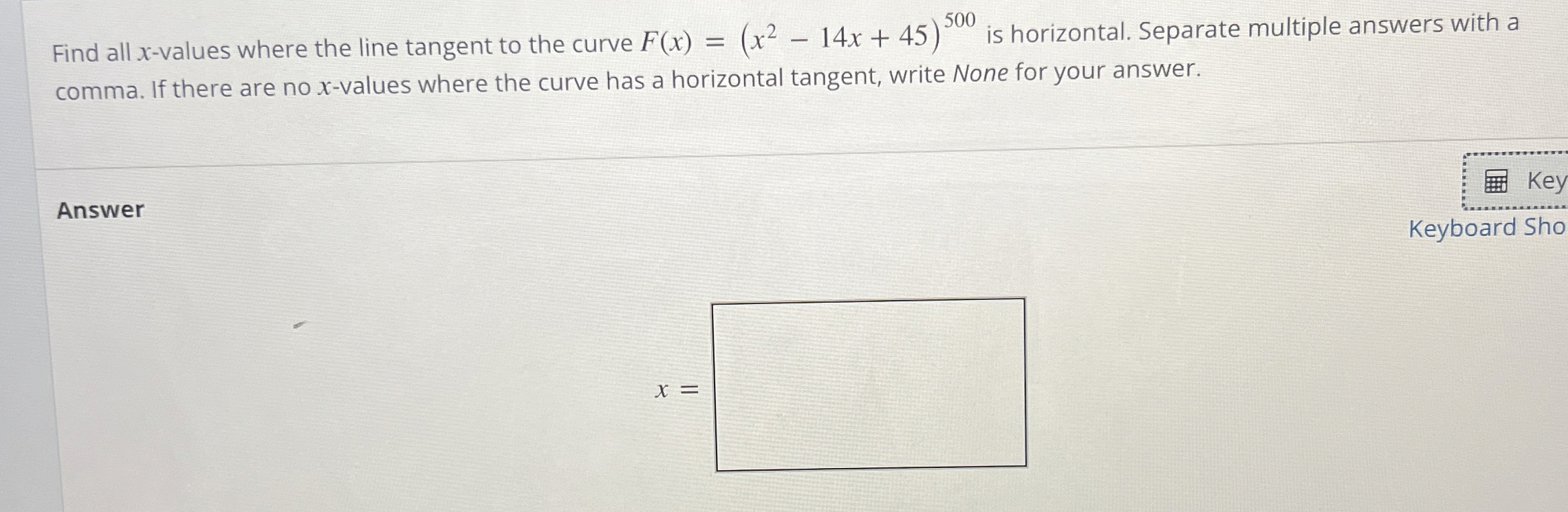 Solved Find all x-values where the line tangent to the curve | Chegg.com