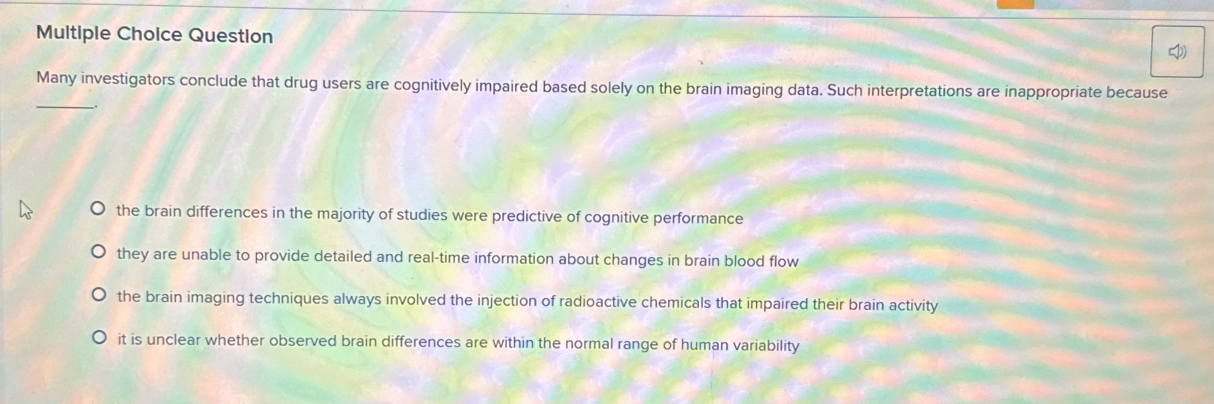 Multiple Choice QuestionMany investigators conclude | Chegg.com