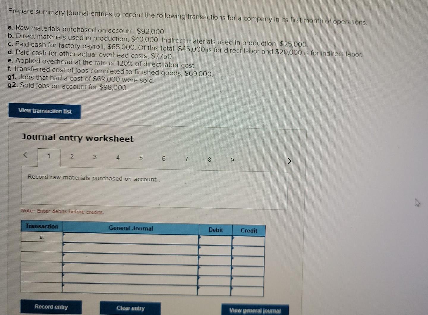 Solved Prepare summary journal entries to record the | Chegg.com