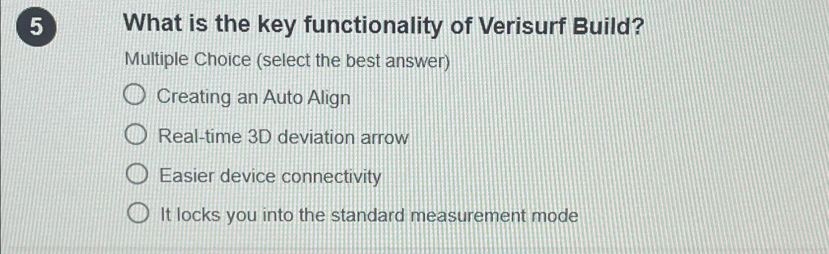 Solved 5 ﻿What is the key functionality of Verisurf | Chegg.com
