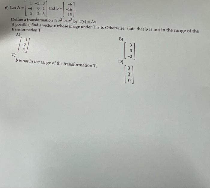 Solved Find a basis for the null space (kernel) of the | Chegg.com