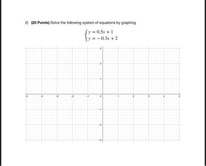 Solved 2) (20 Points) Solve the following system of | Chegg.com Solved 2) (20 Points) Solve the following system of | Chegg.com