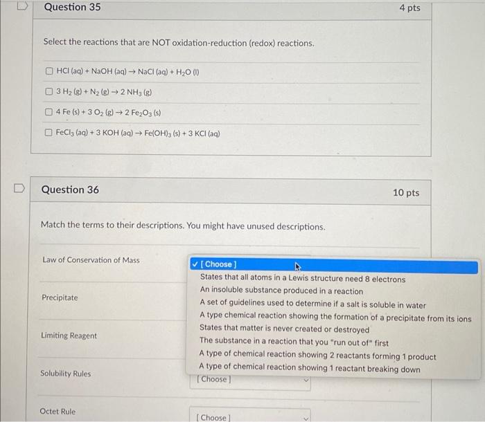 Solved Select the reactions that are NOT oxidation-reduction | Chegg.com