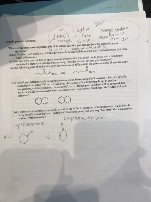 121 Perne Br 1 x odd or Isotope pattern (MW) Even | Chegg.com
