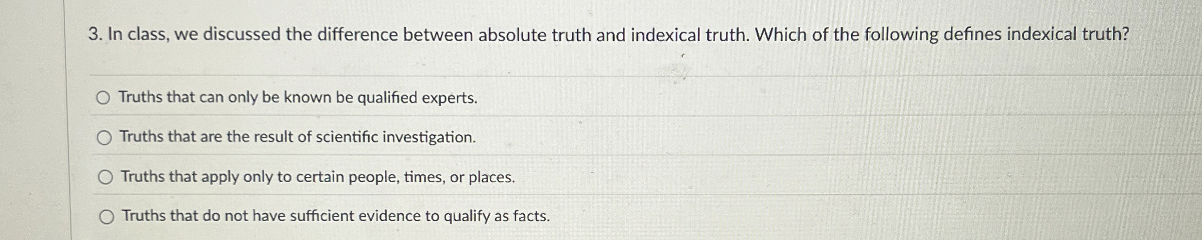 Solved In class, we discussed the difference between | Chegg.com