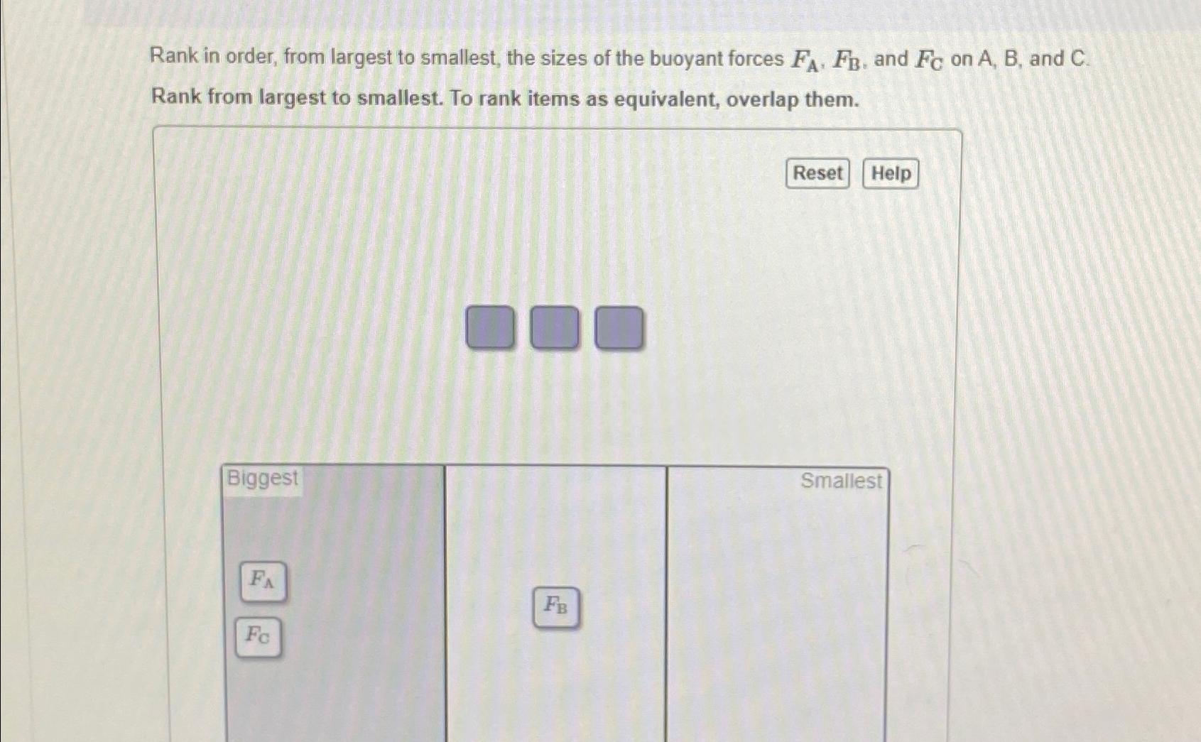 Rank in order, from largest to smallest, the sizes of | Chegg.com