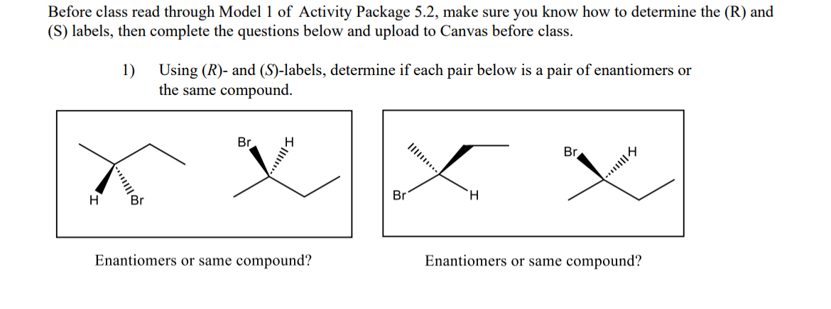 Solved Before class read through Model 1 ﻿of Activity | Chegg.com