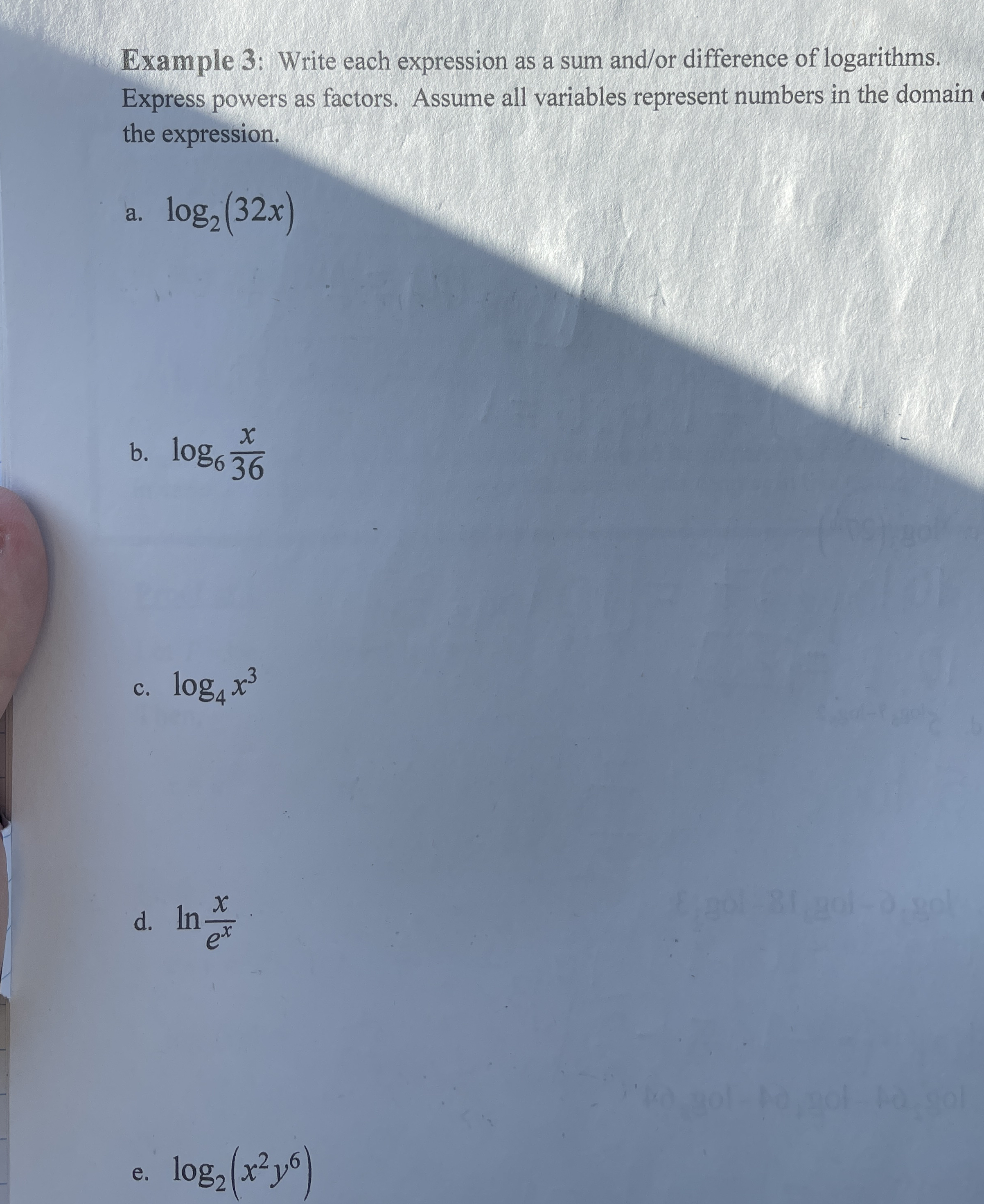 Solved Example 3: Write each expression as a sum and/or | Chegg.com