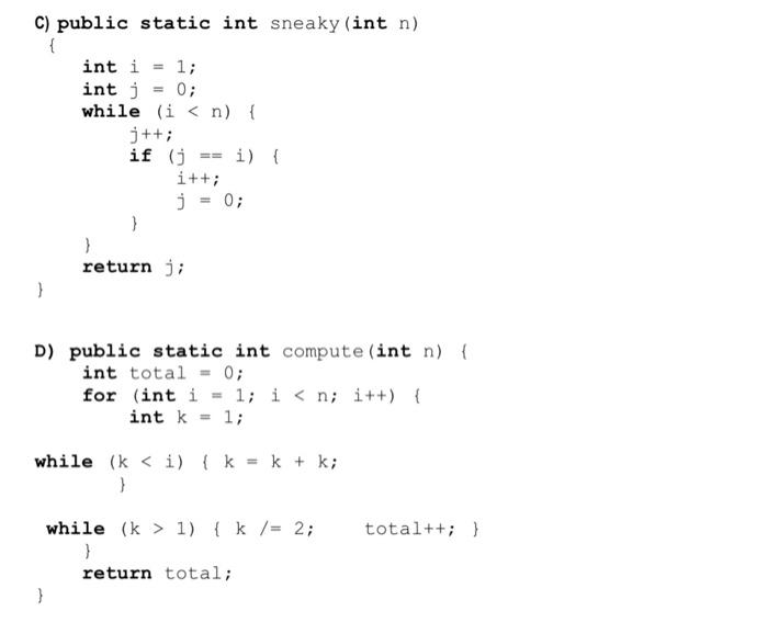 Solved Each of the below methods determine mn without using | Chegg.com