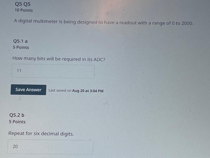 Solved 10 Points A digital multimeter is being designed to | Chegg.com