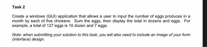 Solved Create a windows (GUI) application that allows a user | Chegg.com