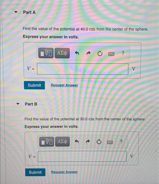 Solved A total electric charge of 3.00 nC is distributed | Chegg.com