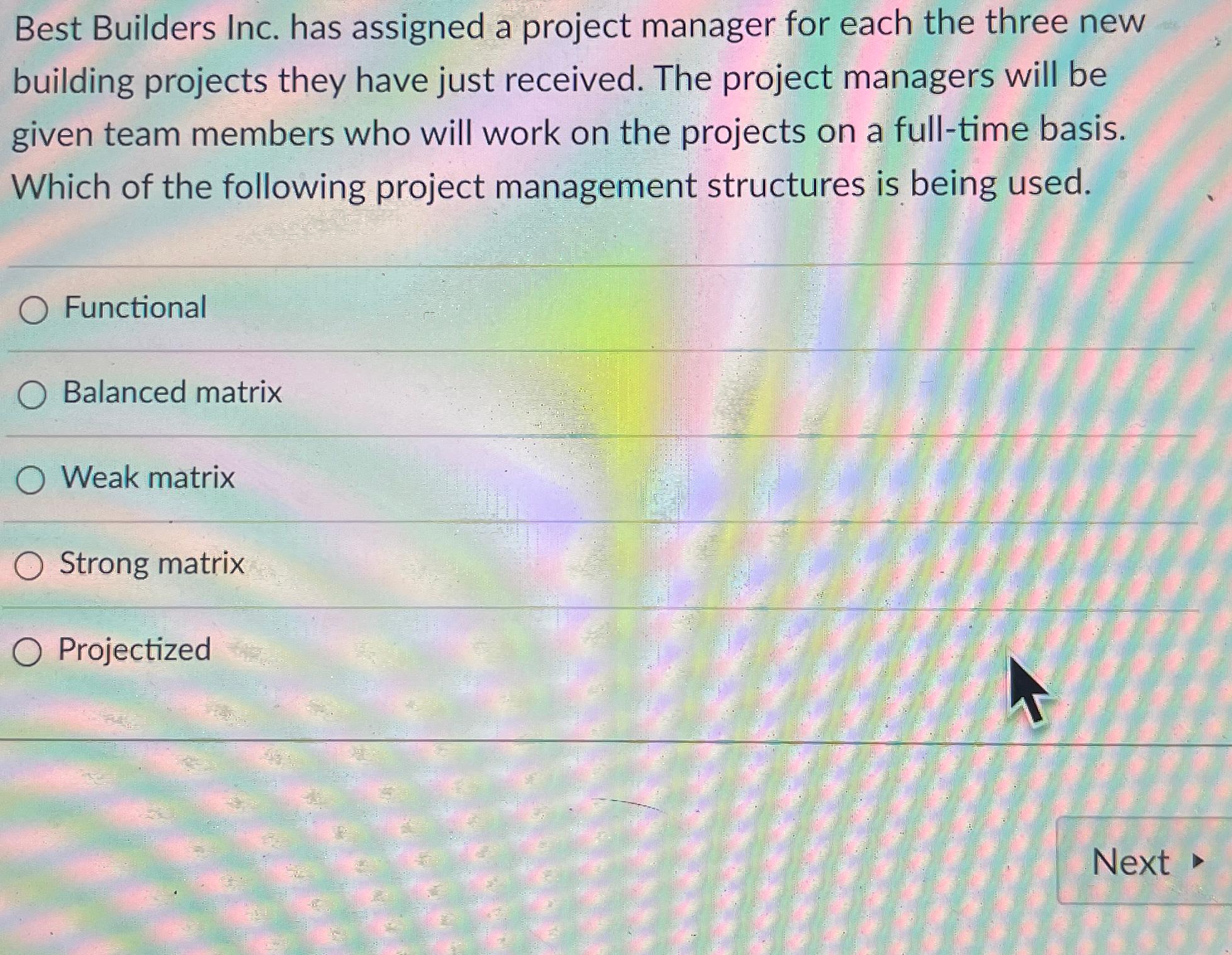 Solved Best Builders Inc. has assigned a project manager for | Chegg.com