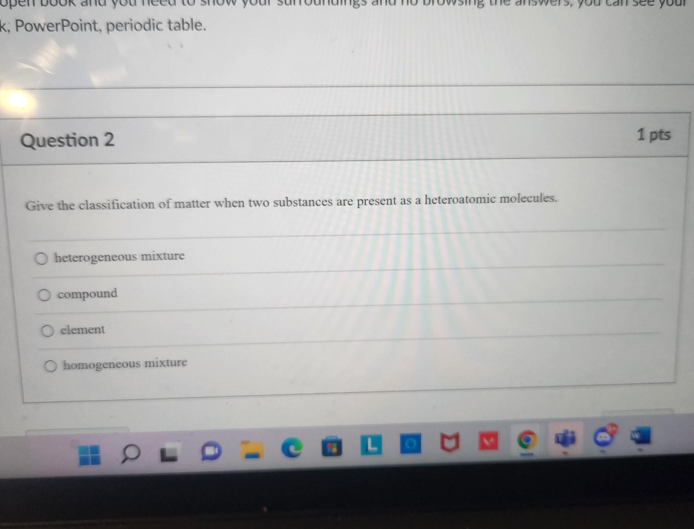 Solved ing k, PowerPoint, periodic table. Question 2 Give | Chegg.com
