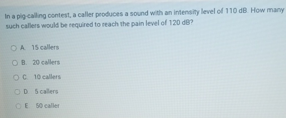 Solved In a pig-calling contest, a caller produces a sound | Chegg.com