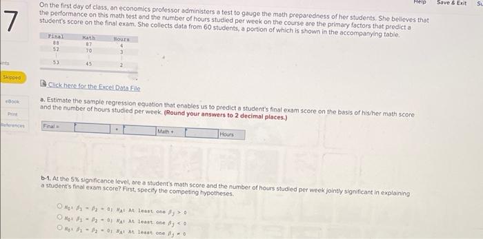 Help Save & 7. On the first day of class, an | Chegg.com