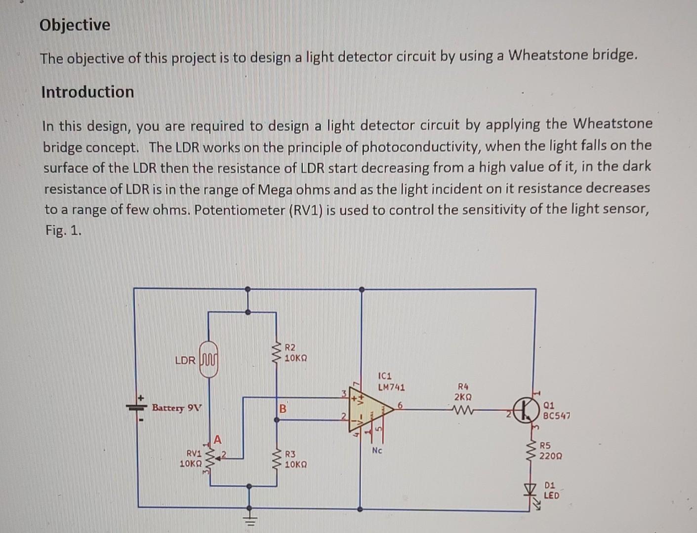 Solved INSTRUMENTATION \& CONTROL (ELE 2603) FINAL PROJECT | Chegg.com