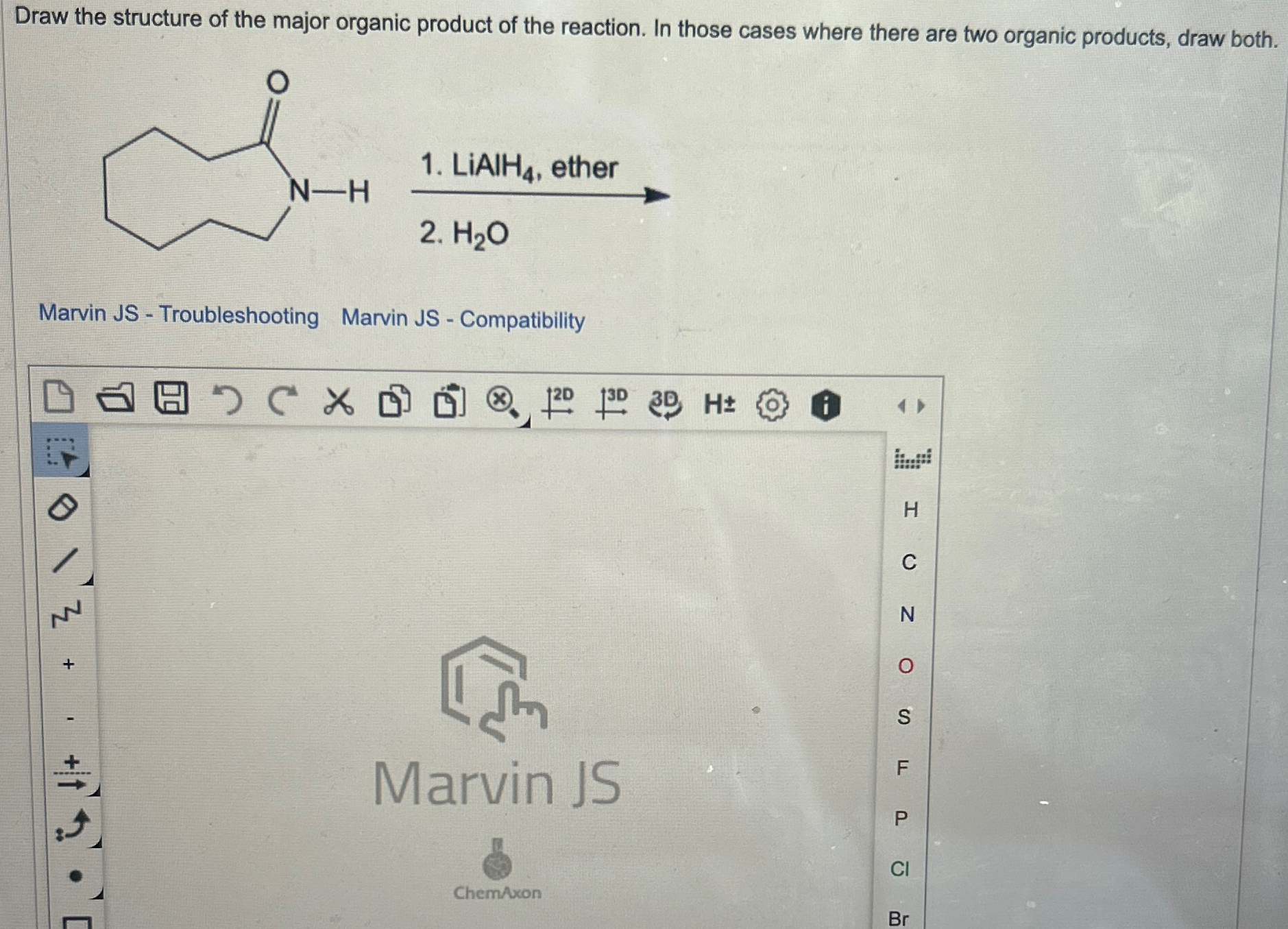 Solved Draw the structure of the major organic product of | Chegg.com