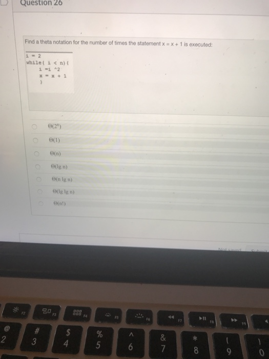 Solved Question 20 Find a theta notation for the number of | Chegg.com