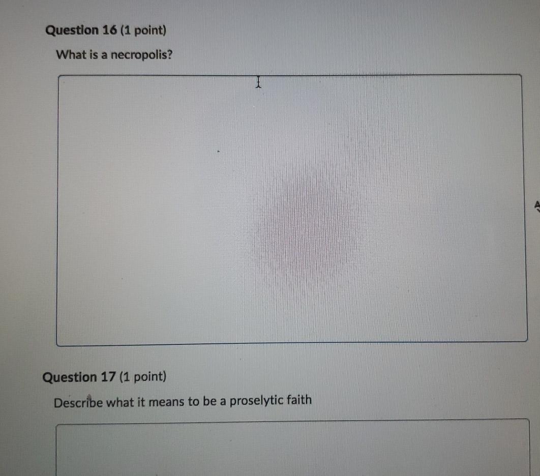 Solved Question 16 (1 point) What is a necropolis? Question | Chegg.com
