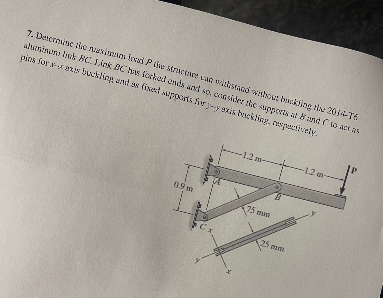 Determine the maximum load P the structure can | Chegg.com