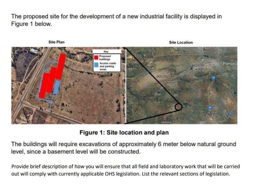 Solved The proposed site for the development of a new | Chegg.com