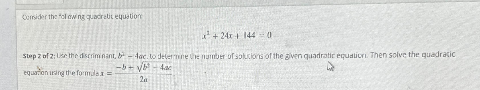 Solved Consider the following quadratic | Chegg.com