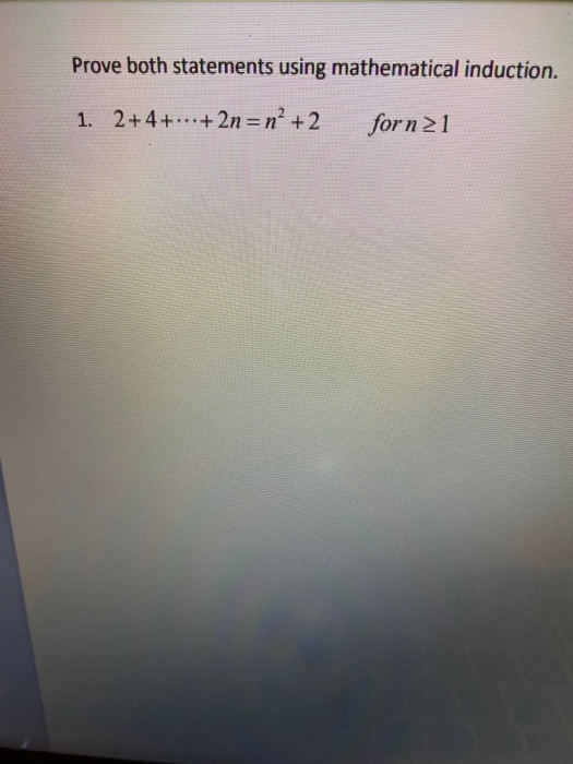 Solved Prove both statements using mathematical induction. | Chegg.com