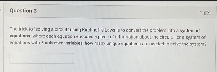 Solved Prelab5.PNG Use Kirchhoff's loop and junction laws to | Chegg.com