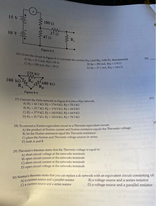 Solved Given the circait in Figure 8-5, Calculate the | Chegg.com