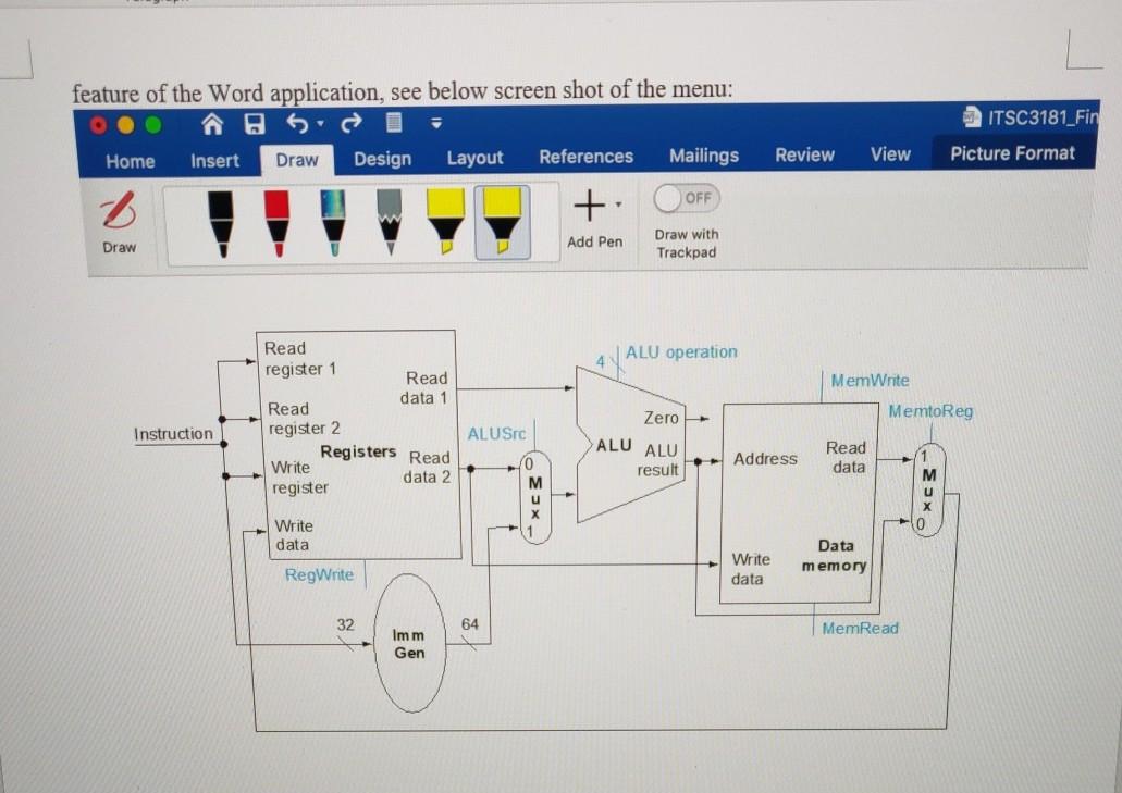 3. (5%) The following diagram shows the data path and | Chegg.com