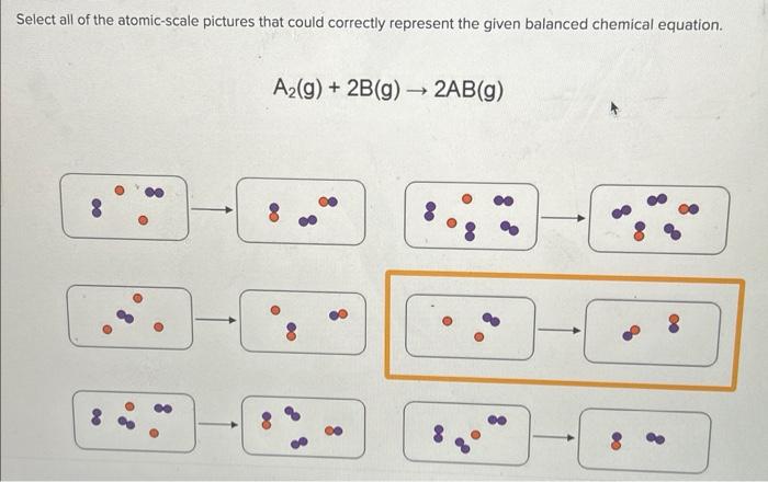 Solved Select all of the atomic-scale pictures that could | Chegg.com