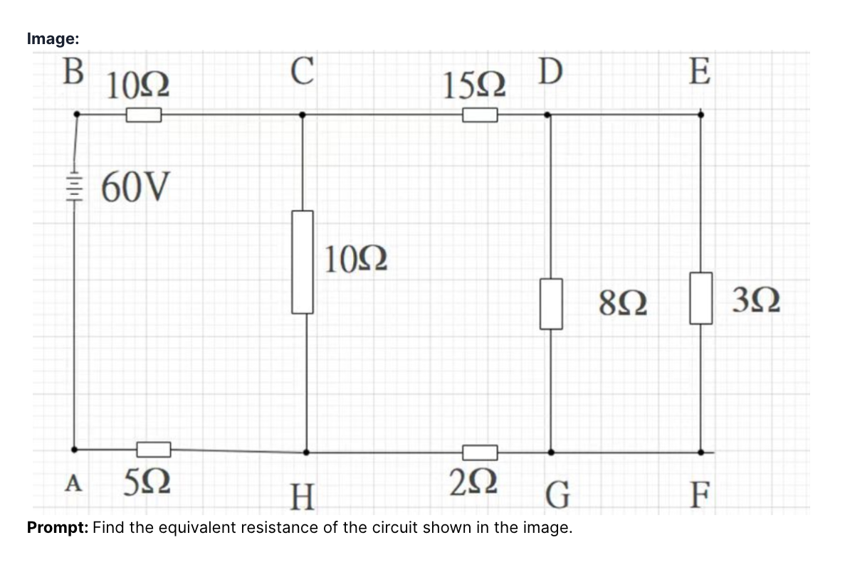 Solved Find the equivalent resistance of the circuit shown | Chegg.com