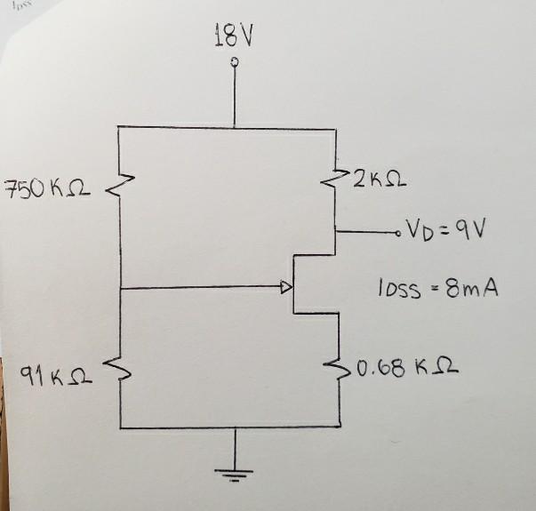Solved For the network in the figure, VD= 9V. Determine: | Chegg.com