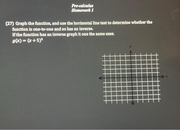 Solved Pre-calculus Homework 1 (27) Graph the function, and | Chegg.com