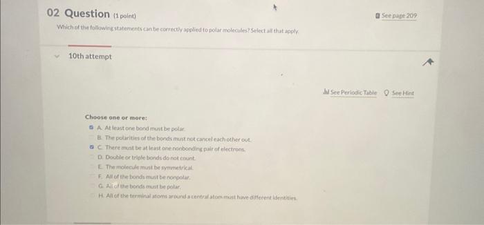 Solved 02 Question (1 point) Which of the following | Chegg.com