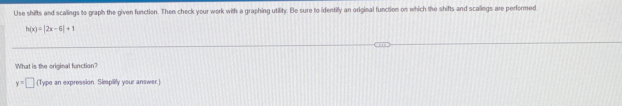 Solved Use shifts and scalings to graph the given function. | Chegg.com