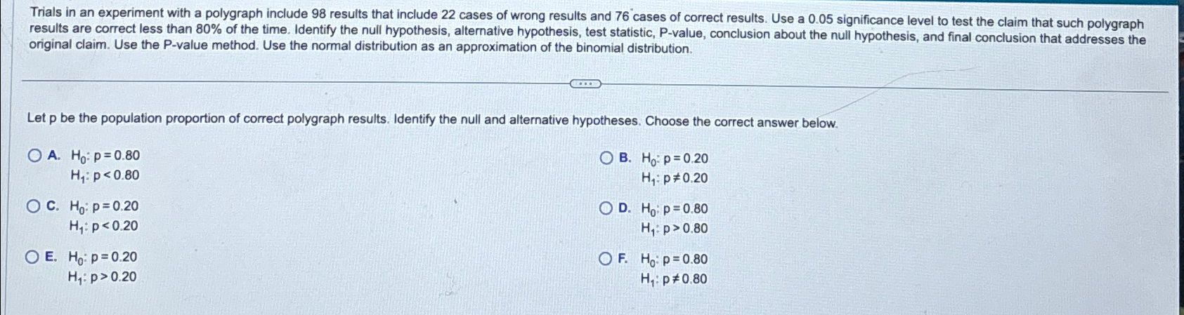 Solved results are correct less than 80% ﻿of the time. | Chegg.com