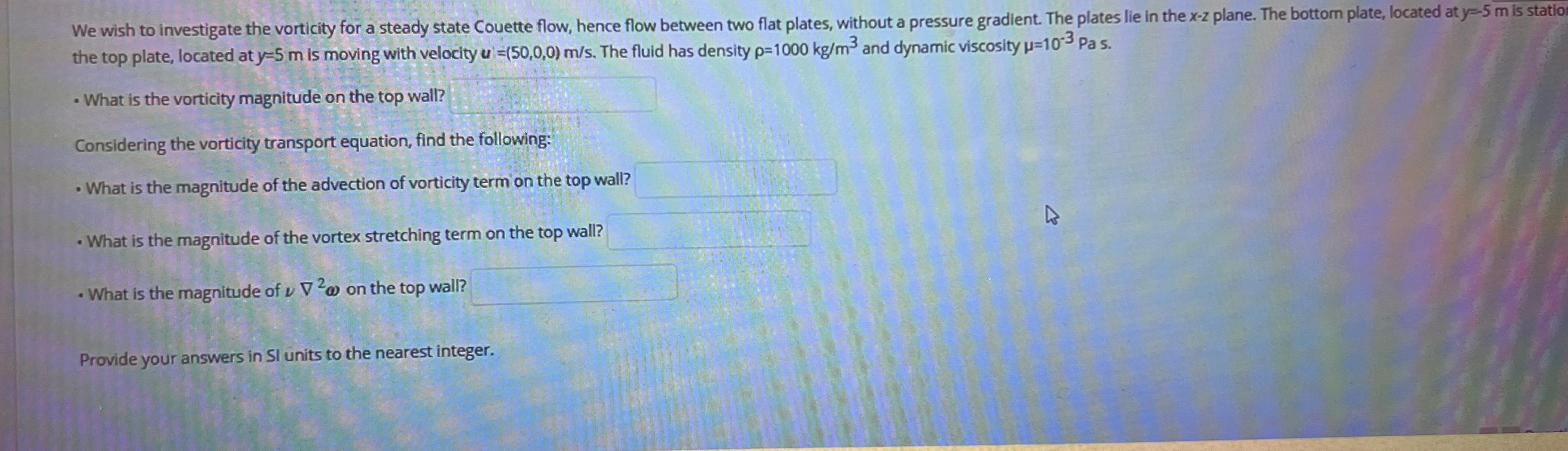Solved We wish to investigate the vorticity for a steady | Chegg.com