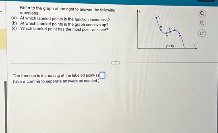 Solved Refer to the graph at the right to answer the | Chegg.com