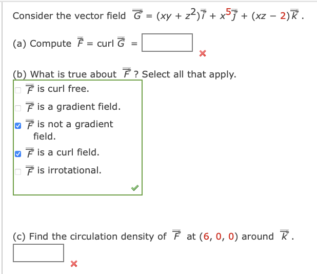 Solved Consider the vector field | Chegg.com