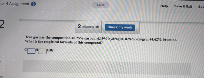 Solved ter 4 Assignment Saved Help Save & Exit Sul 2 2 | Chegg.com