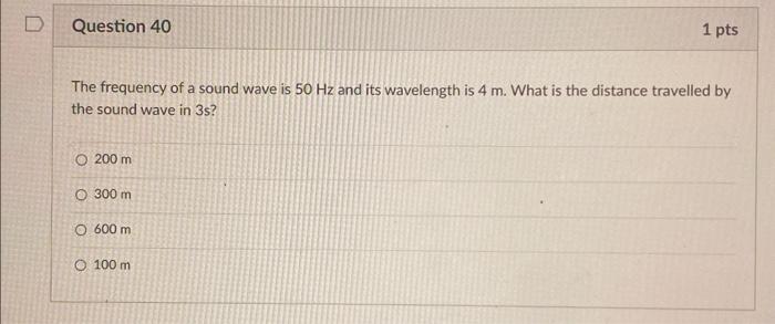 Solved The frequency of a sound wave is 50 Hz and its | Chegg.com