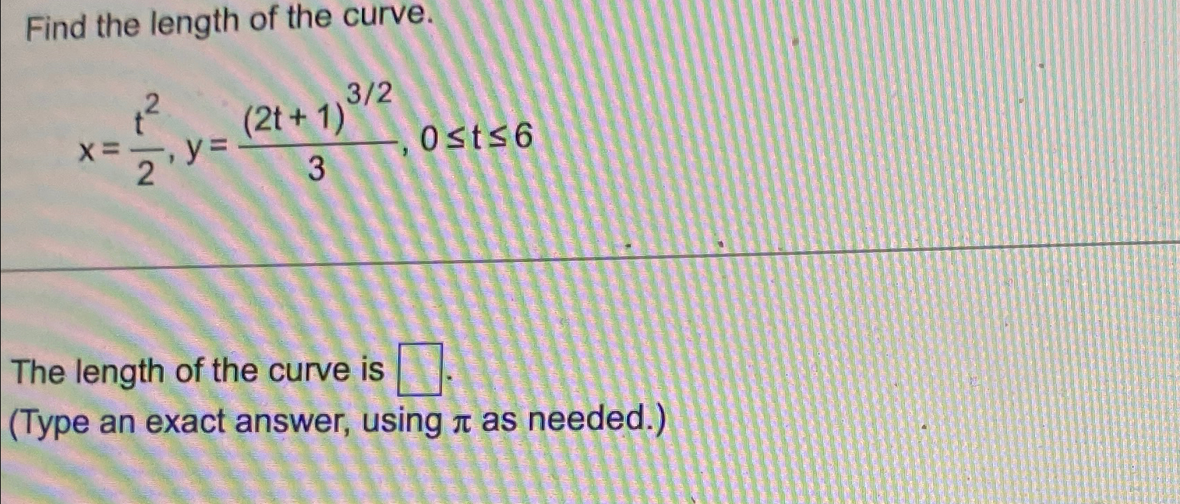 Solved Find the length of the | Chegg.com